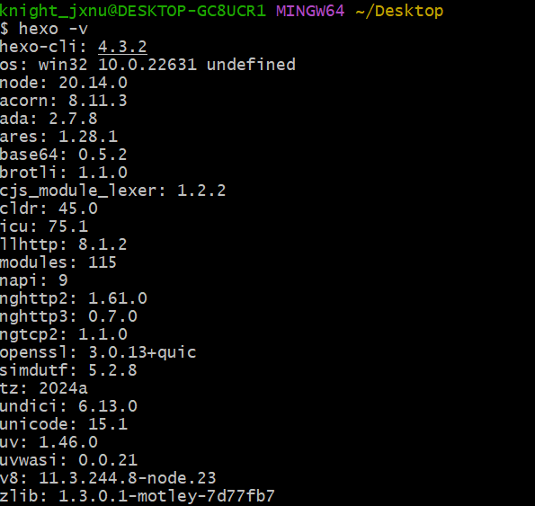 新电脑 安装 node.js hexo | Knight's Blog